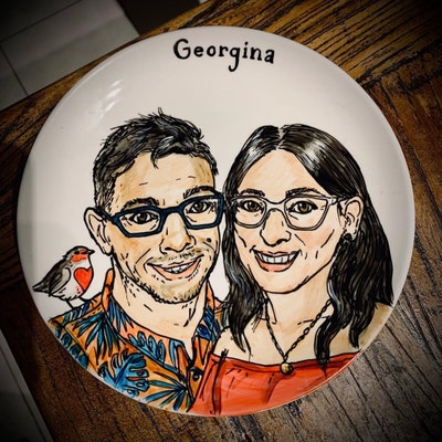 Custom Hand Painted Plate Single Plate - Etsy