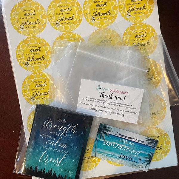 1.9 Inch Stickers With Bags Jw Pioneer Gifts Bulk, How Sweet It is to ...