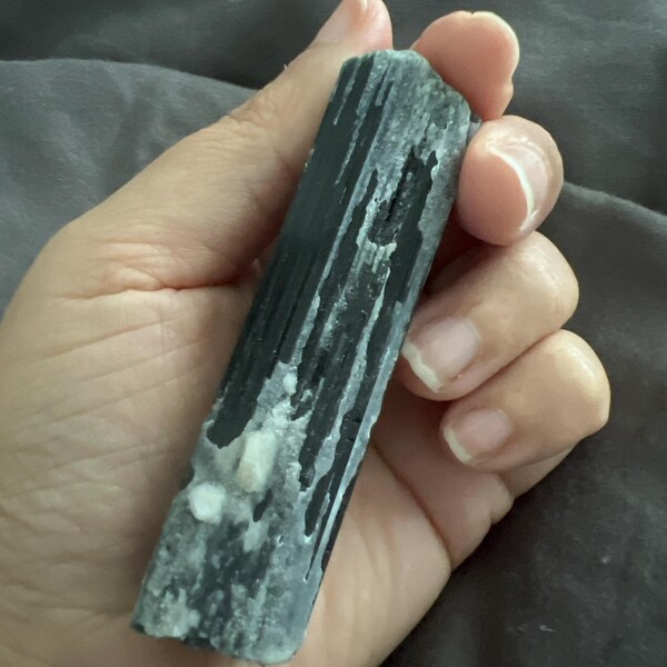 Amazing Milky Quartz With Chlorite on Back Side, Raw Crystal, Natural ...