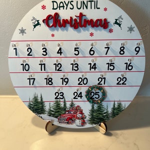 Countdown to Christmas, Christmas Countdown Advent Calendar 2023, Days ...