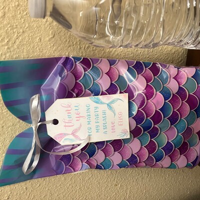 Editable Mermaid Tag, Mermaid Party Favor Tags, Mermaid Birthday Party ...