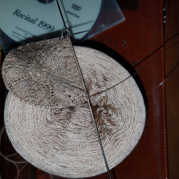 Gossamer Lace Yarn Merino Silk Hand Dyed Laine Et Soie Hematite - Etsy