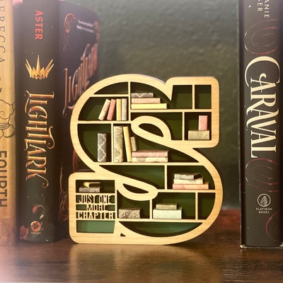 Custom Bookshelf Letter Initial Decor - Etsy