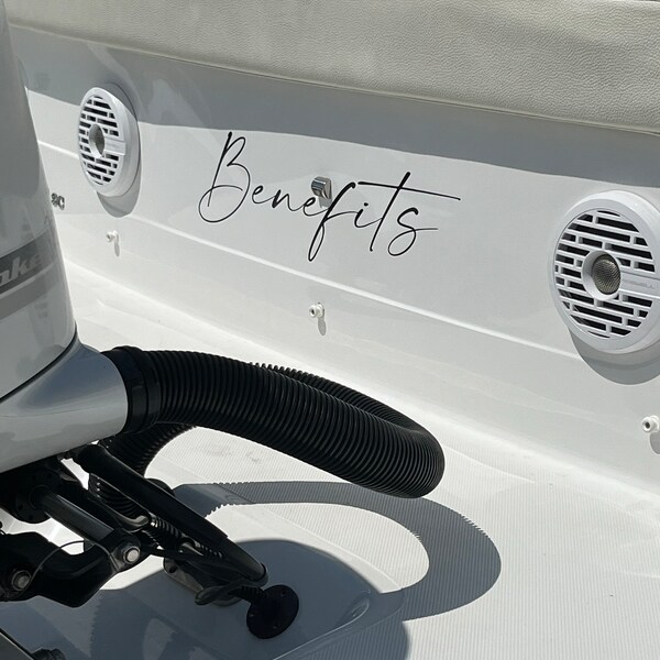 Custom Boat Name Vinyl Decal, Single Color, Custom Cut, Marine, Sticker ...