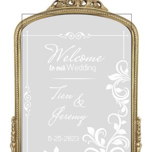 Wedding Welcome to Our Beginning DECAL or STENCIL for DIY - Etsy