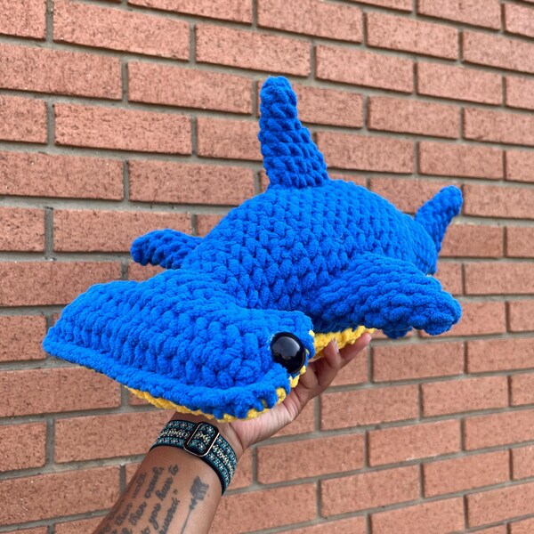 PATTERN: Plush Hector the Hammerhead Shark Pattern Amigurumi Hammerhead ...