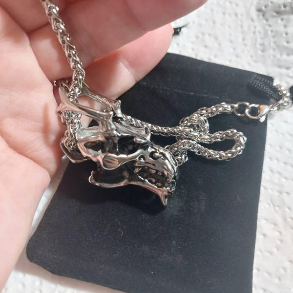 Neptunes Trident Fork Pendant Necklace Trishula Poseidons Spear Greek ...