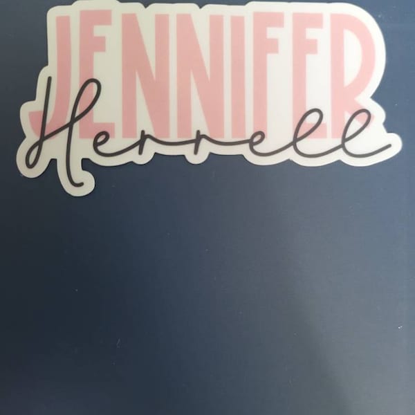 Custom Name Sticker | Personalized First and Last Name Sticker ...