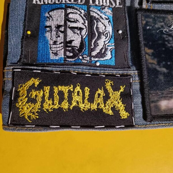 Wolf Embroidered Back Patch | Mean Growling Dog Harley Davidson Biker ...