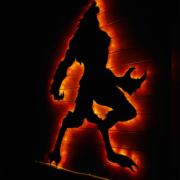 8ft Werewolf Template When Made. Printable Trace and Cut Halloween ...