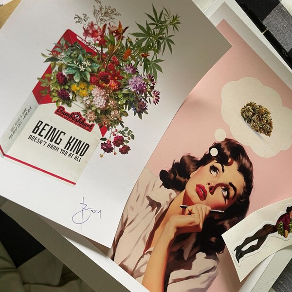 The Giver V6 weed Art, Weed Poster, Marijuana Art, Collage Art, Gandja ...