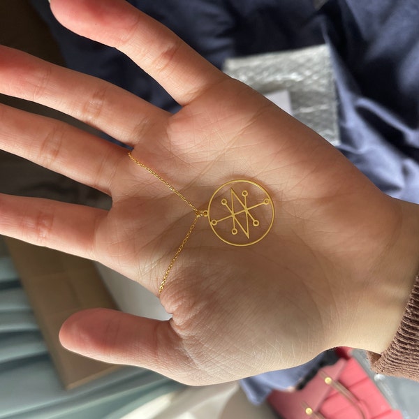 Azazel Sigil Necklace, Goetia Solomon Demon Seal Charm, Seal of Azazel ...