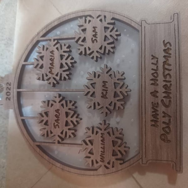 Personalized Polyamory Ornament - Have a Holly Poly Christmas 2025 - Etsy