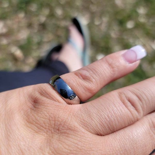 F 16 Fighter Jet Engine Ring Made From a Titanium Turbine Blade Used in ...