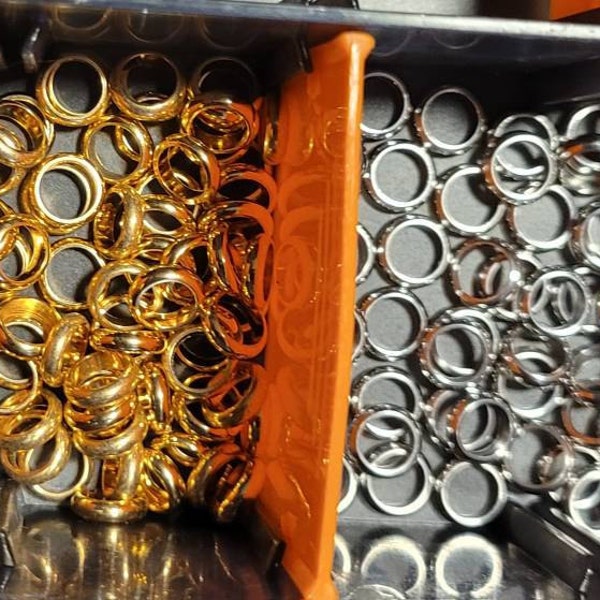 304 Stainless Steel Cross Button Metal Spacer Bead 2 Piece Lot CHOOSE ...