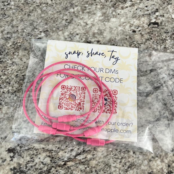 Stainless Steel Wire Rings | Luggage Tag Rings | Wire Rope Keyrings ...