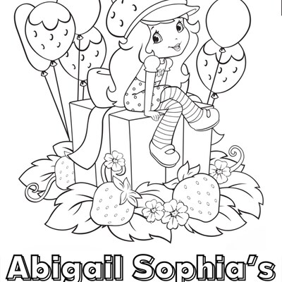 Berry First Coloring Pages Birthday Party Favors Kids' Activity Page ...