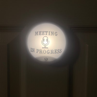 Google Meet in Progress Wall Sign - Etsy