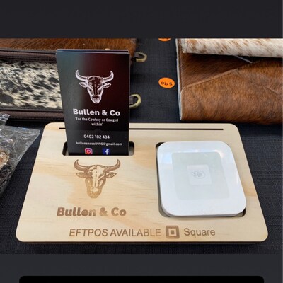 Square Reader Docking Station Holder Business Card Holder Personalised ...