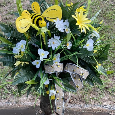 Easter Vase Flower Cemetery Flowers Spring Cemetery - Etsy