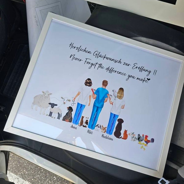 Personalised Nurse and Police Print,personalised Couples Portrait ...