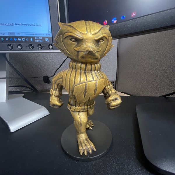Collectible Golden Figure of University of Alabama Crimson Tide Mascot ...