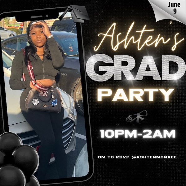 Graduation Party, Graduation Flyer, Editable Template, Graduation ...