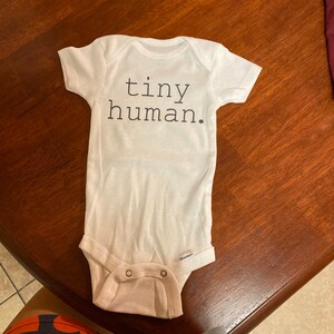 Tiny Human Cute Onesie® Baby Girl Onesie® Baby Boy Onesie® - Etsy