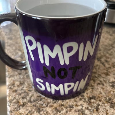 Pimpin' Not Simpin' Hazbin Hotel Mug Valentino Hazbin Hotel Mug Hasbin ...