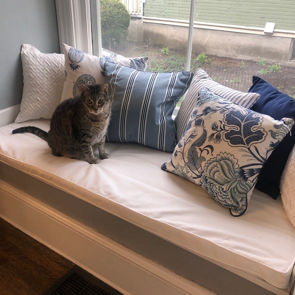 Custom Window Cushion COVER, Window Bench Cushion, Daybed Cushion, Bay ...
