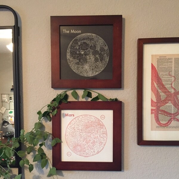 Austin Map Screenprint 17.5" X 17.5" - Etsy