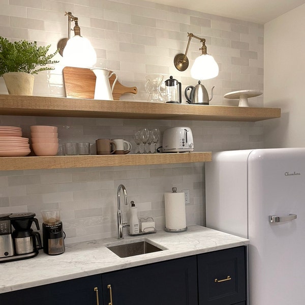 Wall Sconce With White Glass 8" White Gourd Shade and Adjustable Arm - Etsy