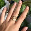 Spiral Ring, Hypnotic Ring, Spiral Brass Ring, Swirl Ring, Gold Wired ...