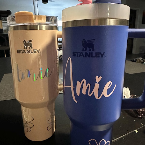 Stanley Cup Stickers, Flowers Decals Sheets, Decals for Tumbler 40 Oz ...