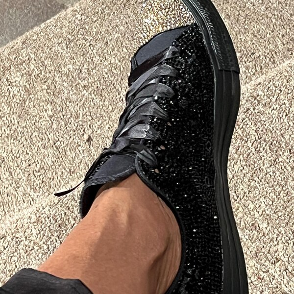 Custom Drip Women's Nike Air Force 1 White Sneakers Blinged W/ Glass ...