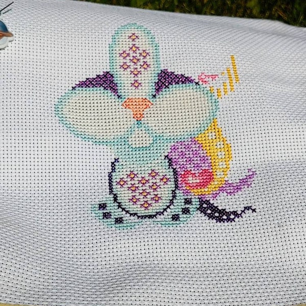 Cat Cross Stitch Pattern Colorful Cats Series Jelly Bean Easter Pastel ...