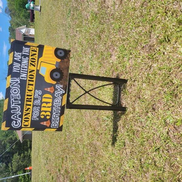 Construction Birthday Yard Sign, Construction Birthday Sign ...