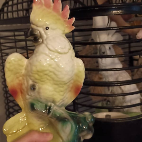 Vintage Otto Grunert Bird of Paradise Serving Bowl - Etsy