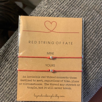 Couples Bracelet, Couples Gift, Red String Bracelet, Boyfriend Gift ...