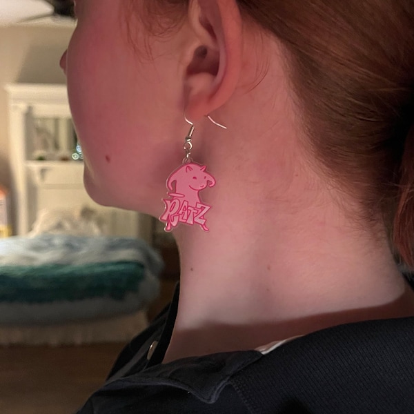 BUNNYBOOP RATZ Meme Fun Earrings, Cute Acrylic Earrings, Aesthetic ...