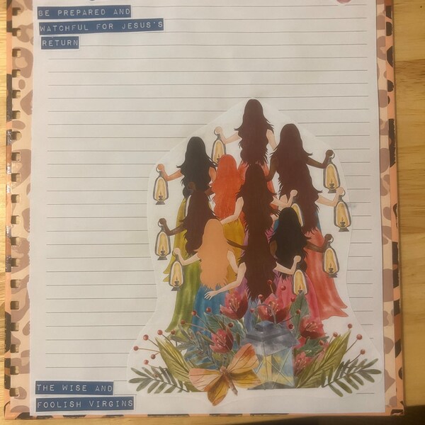 The Parable of the Ten Bridesmaids. Bible Journaling. Faith Planner ...