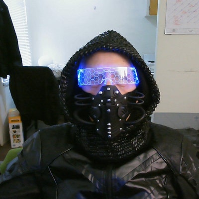 Hood Light Grey Tie Dye Light Fabric Hood Lining Hood Desert Festival ...