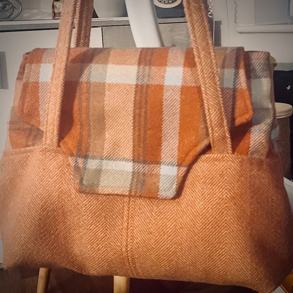 Large Bag SEWING PATTERN, Digital File, Retro Style Overnight Bag, Pdf ...