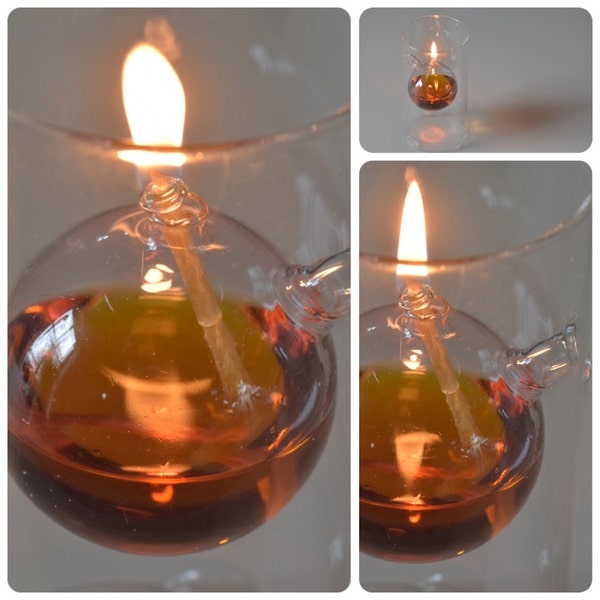 Glass Oil Lamp, Transparent Glass Oil Lamp, Kerosene Lamp, Home Oil ...