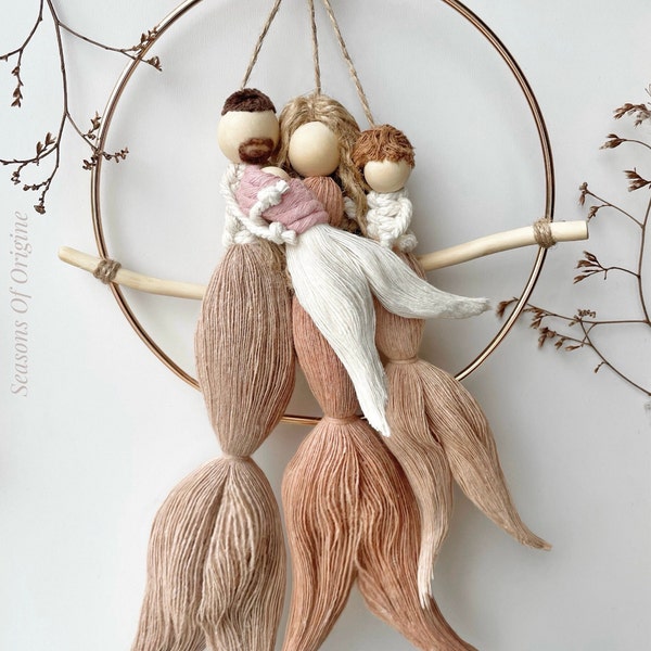 Macramé Mermaids | Fibre Art | Macramé Doll - Etsy