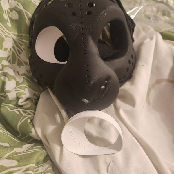 Husky / Wolf / Coyote Fursuit Headbase 3D Printed in PLA Furry Head ...