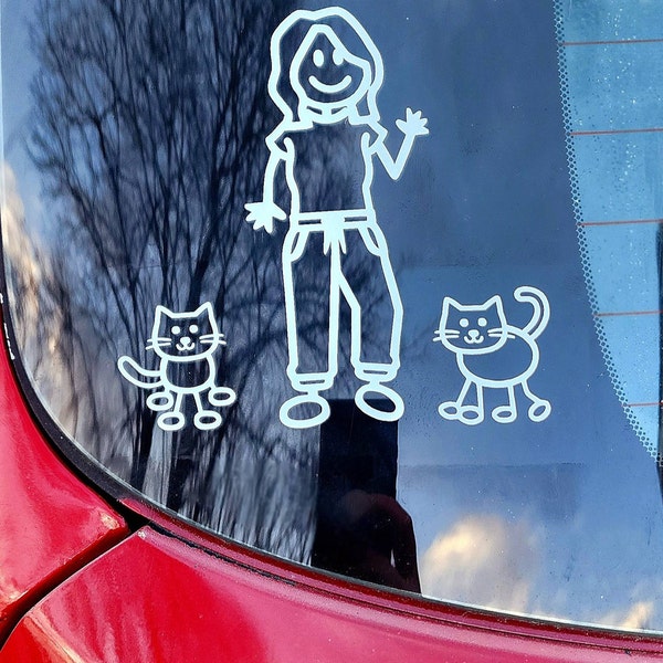 Create Your Own Stick Figure Family Decal/sticker - Etsy