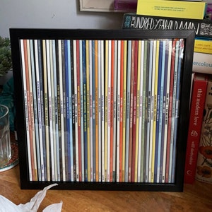 Personalised 50 Vinyl Record Spine Poster Custom Album Print Music ...