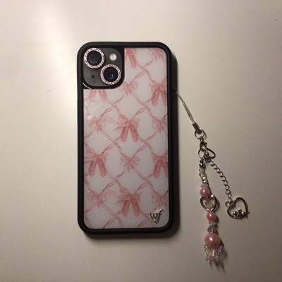 Pearly Angels Phone Strap Beaded Keychain Charm Cute Girly Kawaii Candy ...