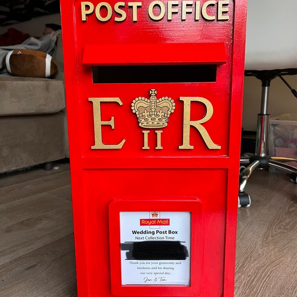 Wedding Post Box - Lockable Wedding Post Box - DIY Post Box - Party ...